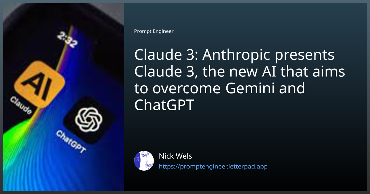 Claude 3: Anthropic presents Claude 3, the new AI that aims to overcome ...